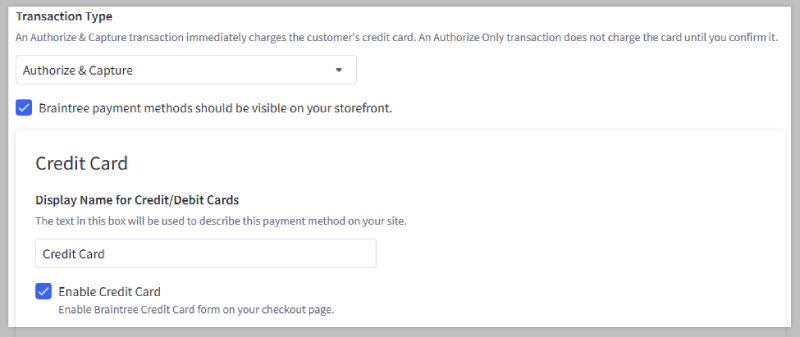 Connecting with Braintree